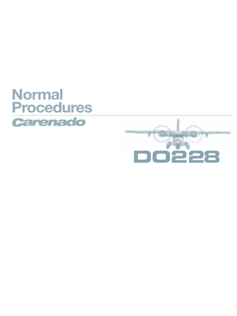 DO228 Flight Procedures Guide | PDF