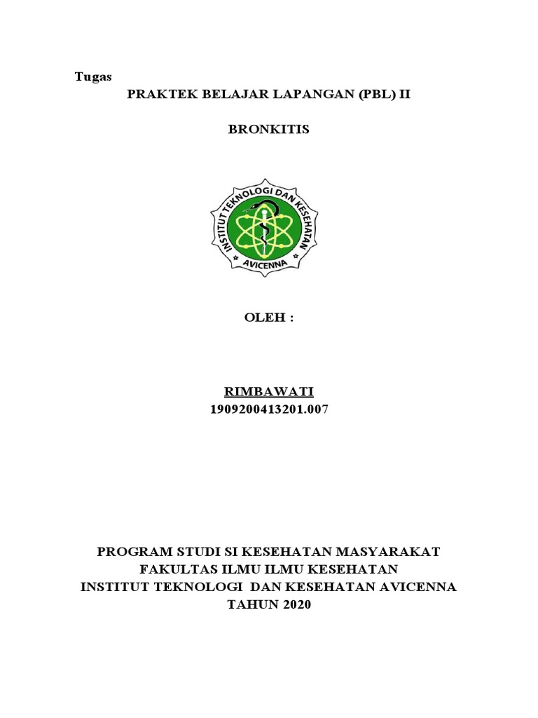 Rimbawati 007 PBL II Bronkitis | PDF