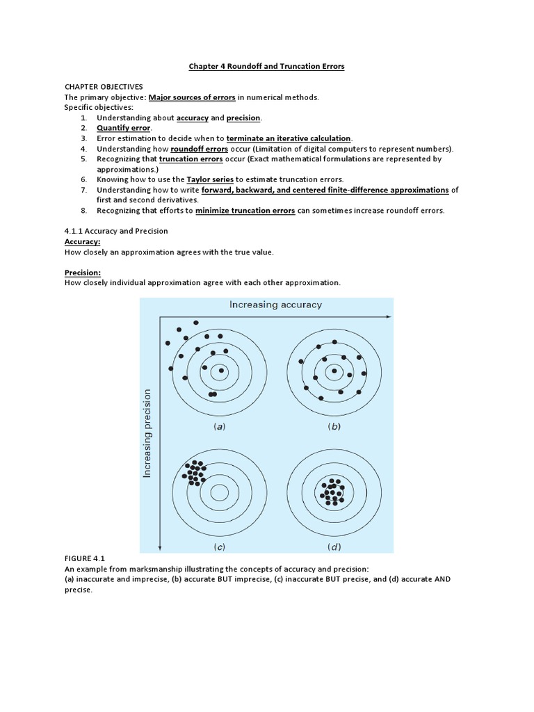 Ch. 4 Roundoff and Truncation Errors | Download Free PDF | Finite ...