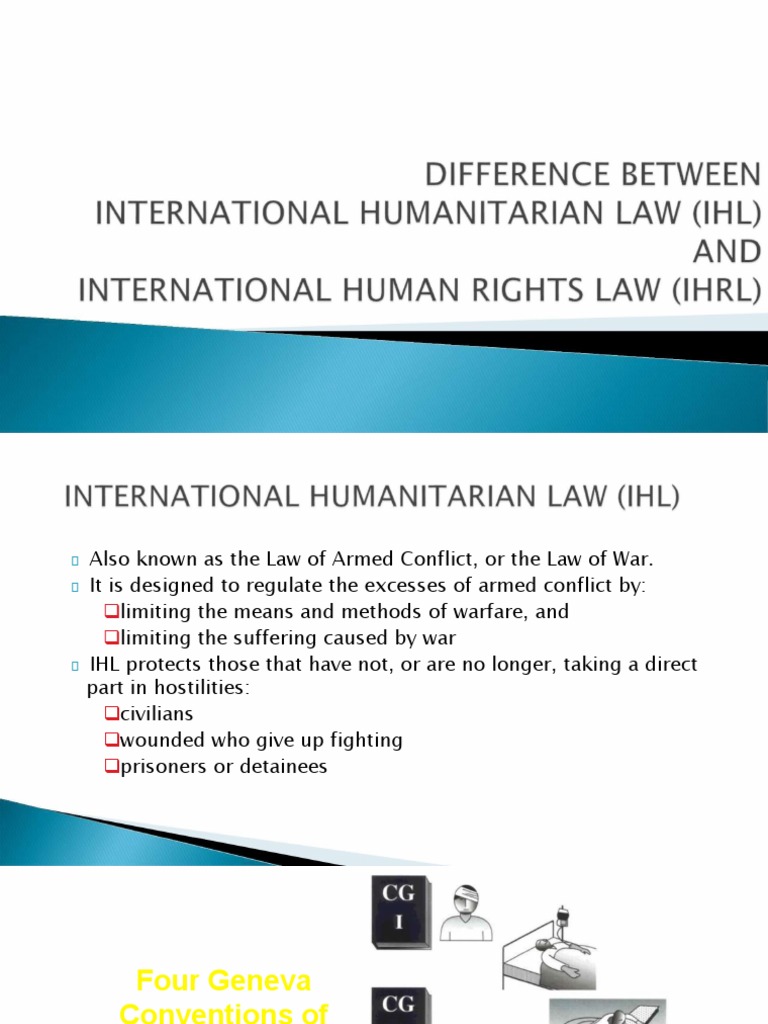 IHL and IHRL: Key Differences Explained | PDF | International ...