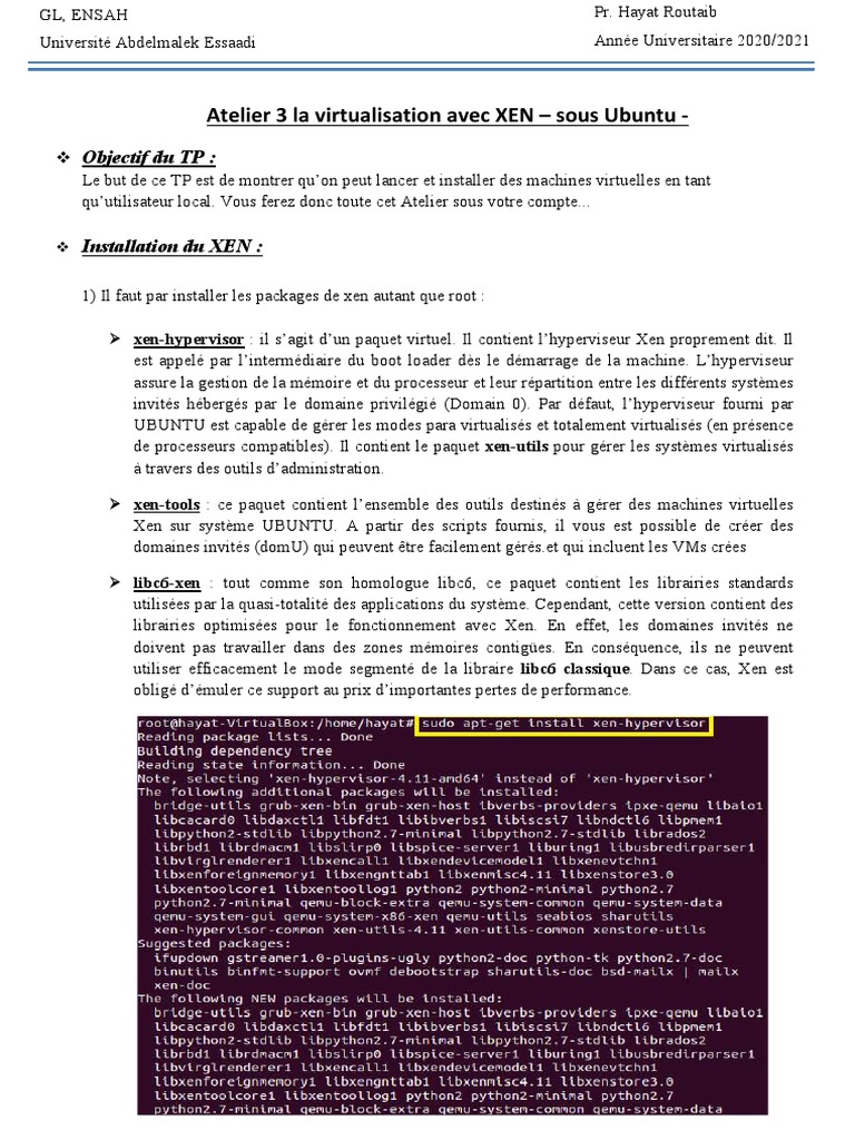 Virtualisation avec XEN sous Ubuntu | PDF | Machine virtuelle ...