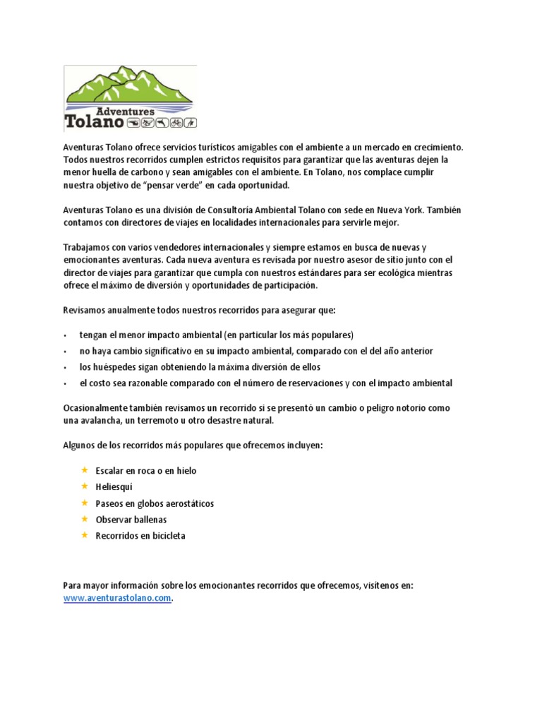 Aventuras Ecológicas en Tolano | PDF