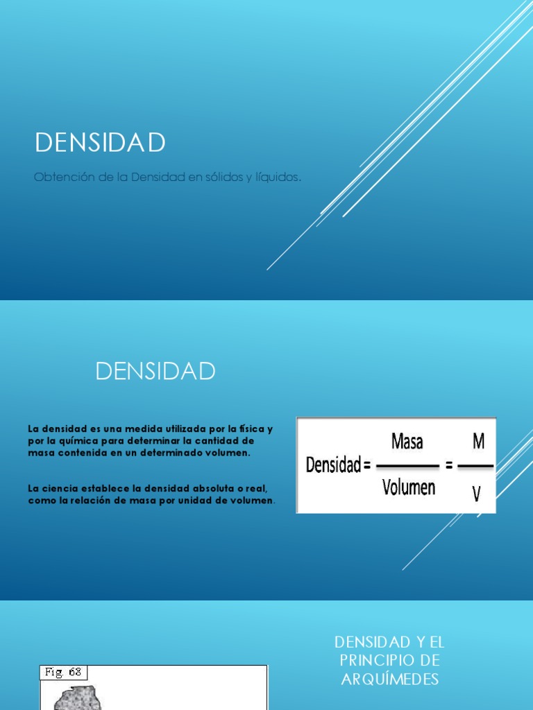 Resumen DENSIDAD | PDF | Densidad | Masa