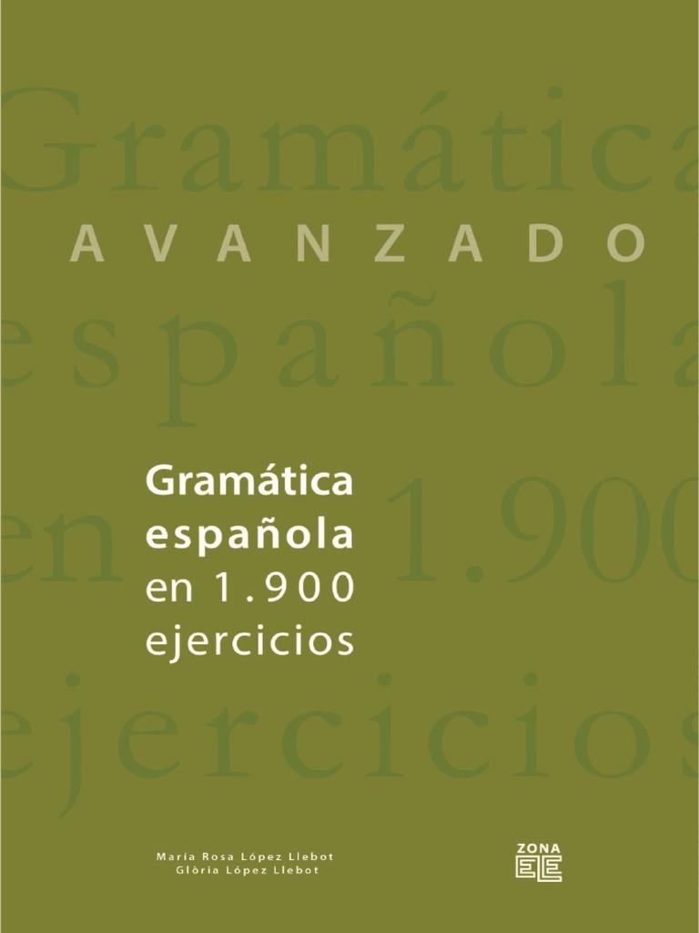 Demo Gramatica Espanola en 1900 Ejercicios Avanzado | PDF | Adverbio | Verbo