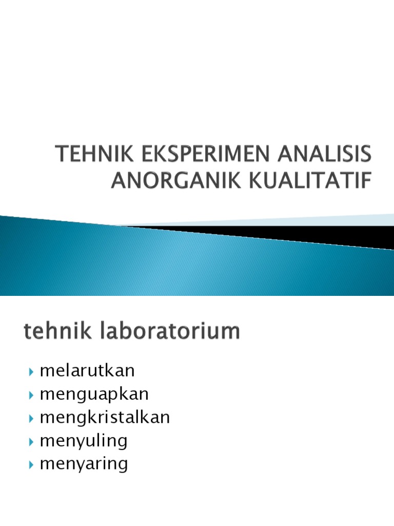 Kfa 2 Tehnik Eksperimen | PDF