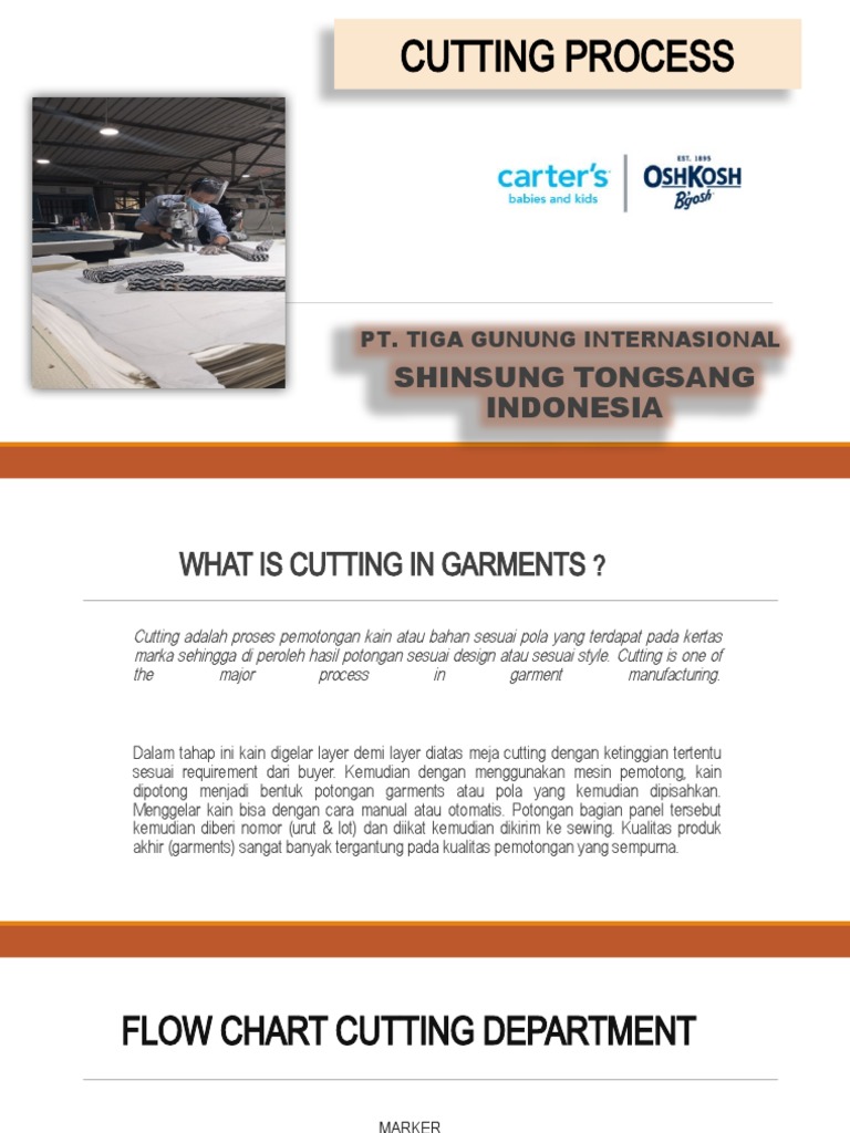 Proses Cutting di Pabrik Garment | PDF