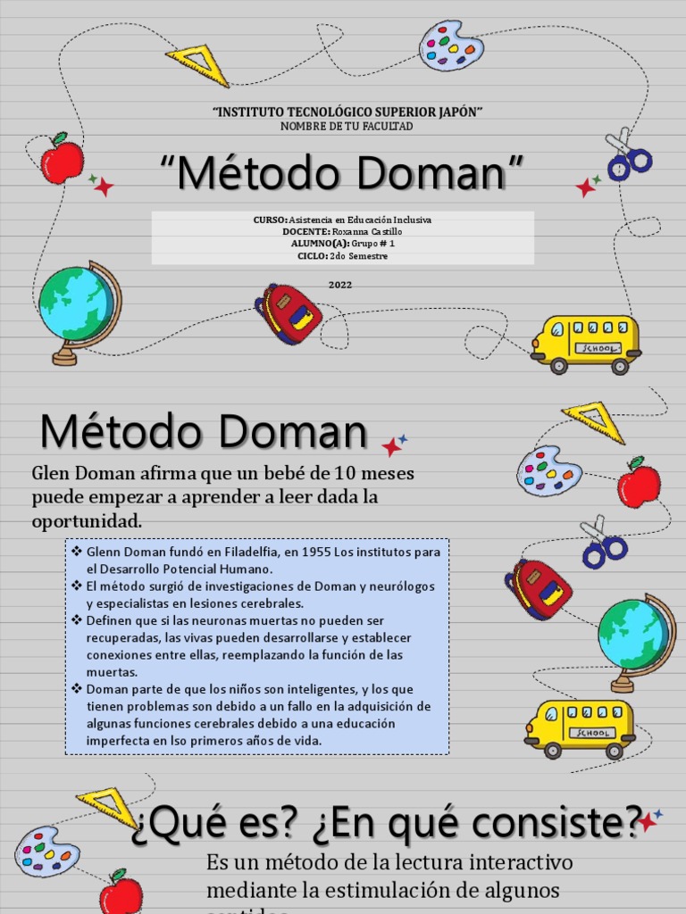 Método Doman | PDF | Cerebro | Neurona