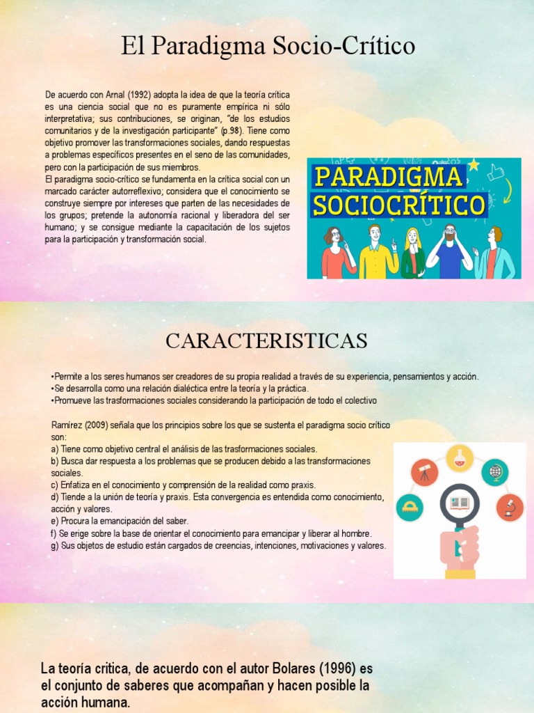 Características del Paradigma Socio-Crítico | PDF | Conocimiento ...