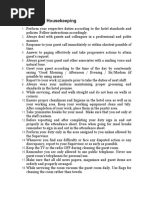 DND Procedures in Hotel Housekeeping | PDF | Business