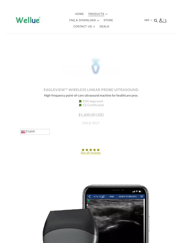 Home Products Store Deals Faq & Download Contact Us: Eagleview™ Wireless Linear Probe Ultrasound ...