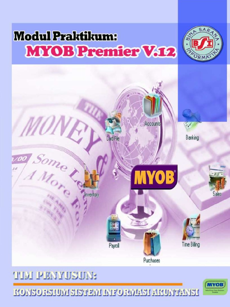 Modul Myob Aplikasi Komputer Akuntansi | PDF | Pengelolaan Keuangan & Uang