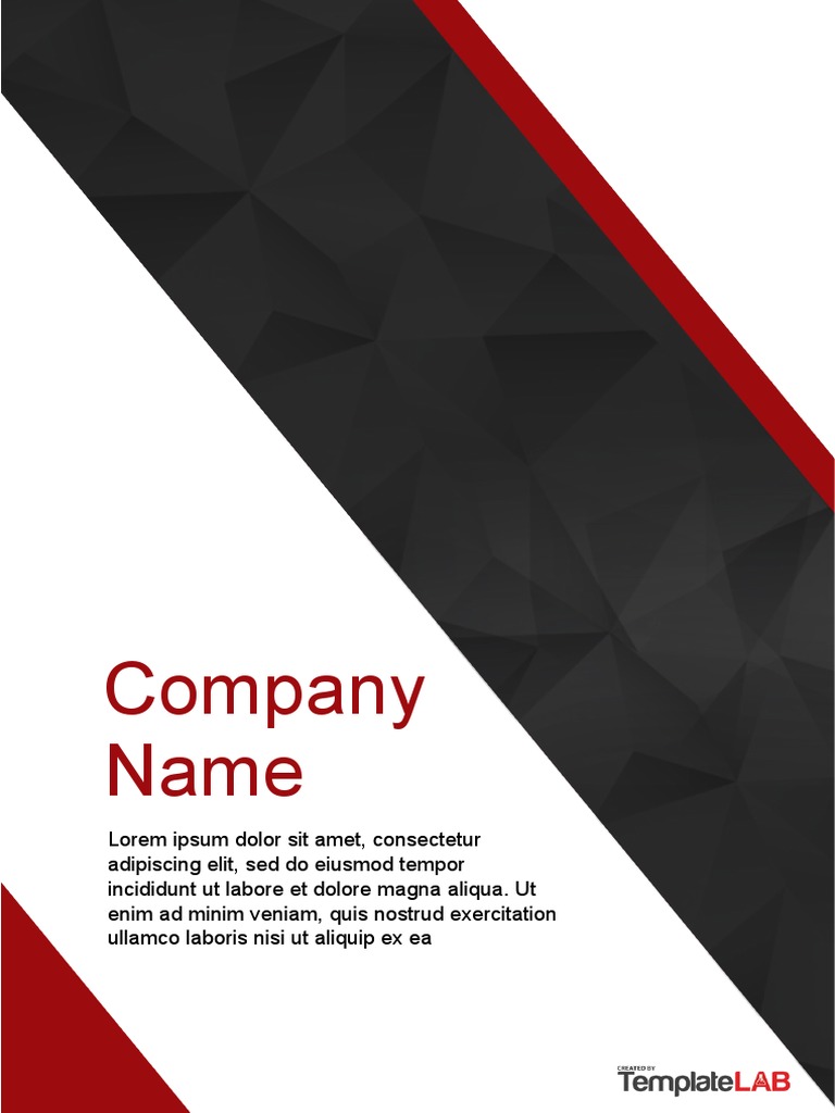 Cover Page Template 2 - TemplateLab | PDF
