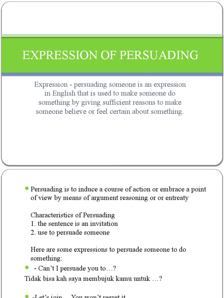 Understanding Persuasion Expressions | PDF