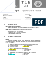 TLE 8 Dressmaking - Carrying Out Body Measurements | PDF | Clothing