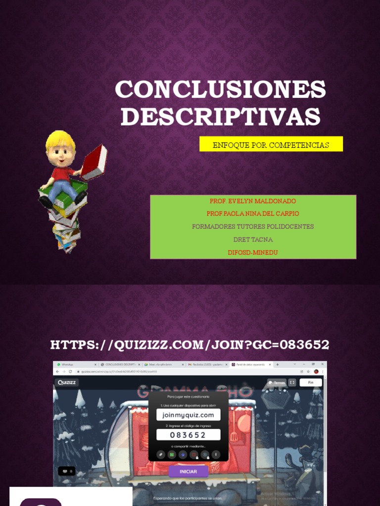 Conclusiones Descriptivas | PDF | Evaluación | Aprendizaje