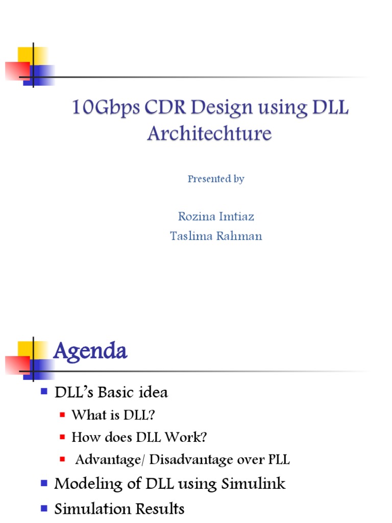 DLL Modeling and Simulation Guide | PDF