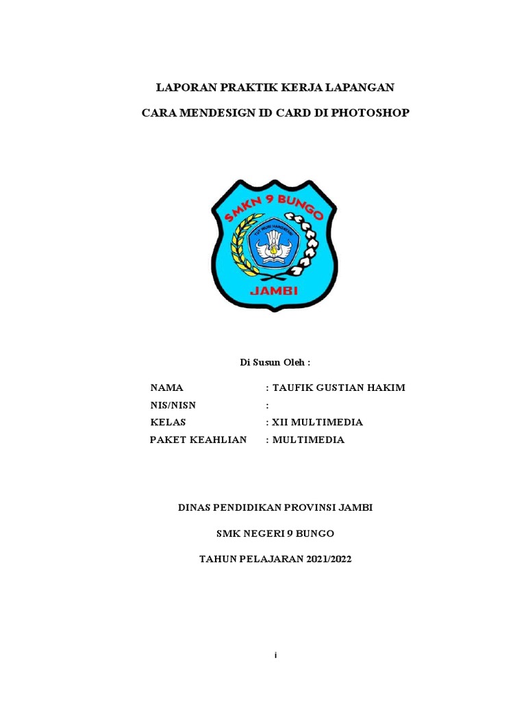 Desain ID Card di Photoshop untuk PKL | PDF | Karier & Perkembangan ...