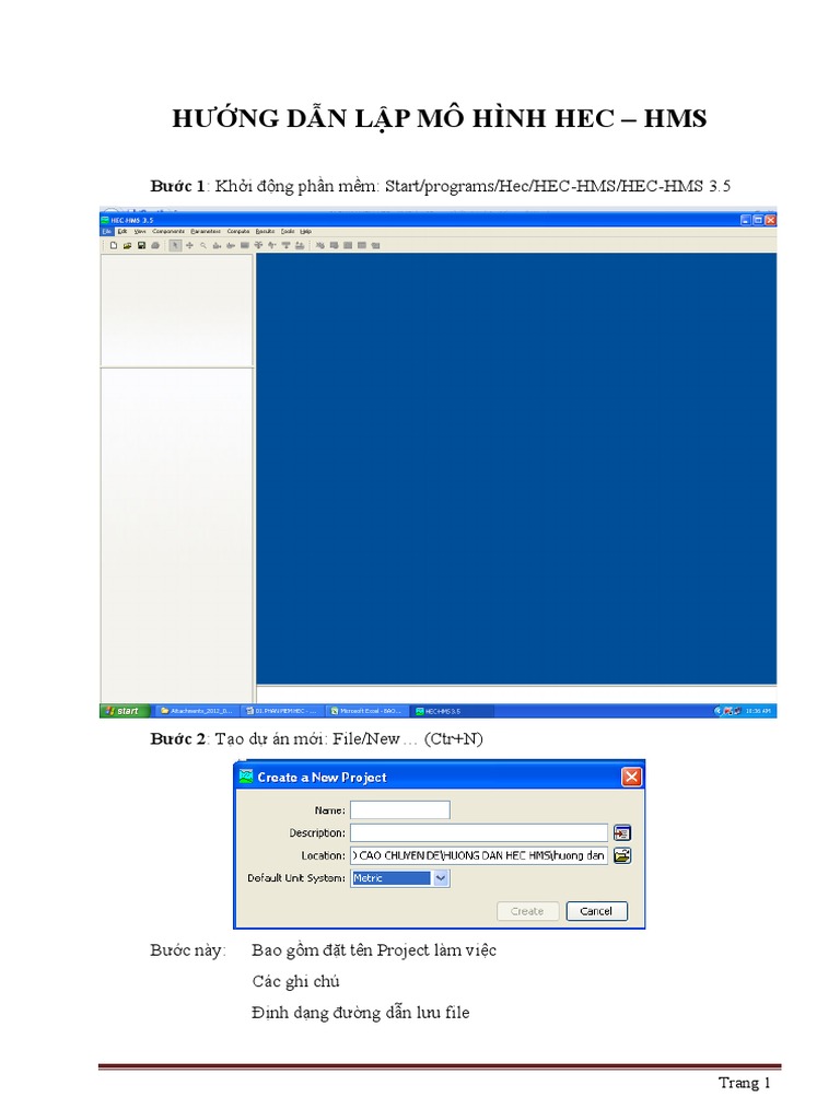Huong Dan Mo Phong HEC-HMS | PDF