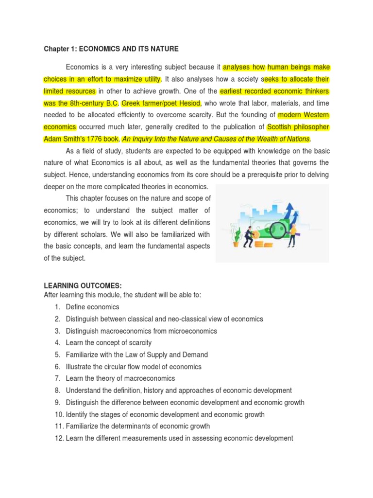 Chapter 1-Econ Devt | PDF | Supply (Economics) | Economics