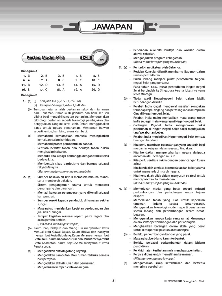 Kertas Model PT3 | PDF