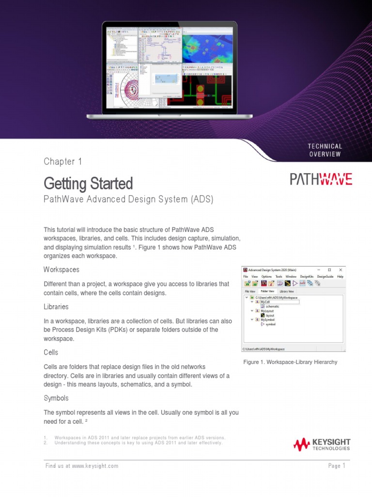 Keysight ADS Example Book CH 01 - Getting Started With ADS 5992-1309 | PDF | Directory ...