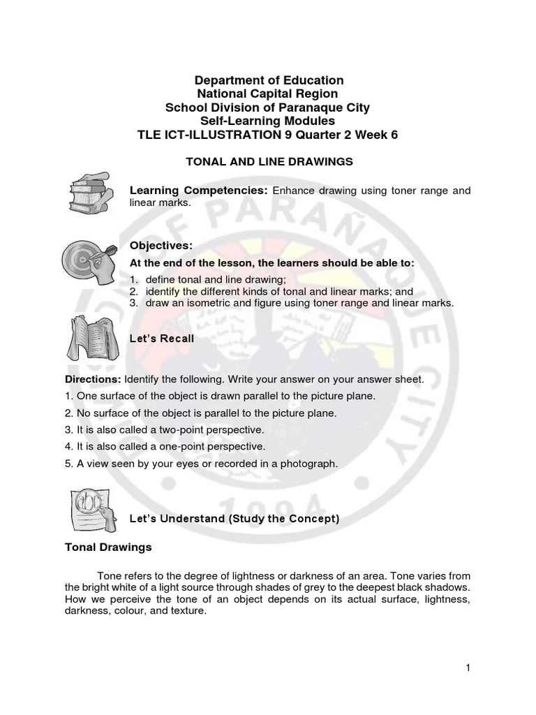 TLE 9 Illustration Week6 | PDF | Drawing | Perspective (Graphical)