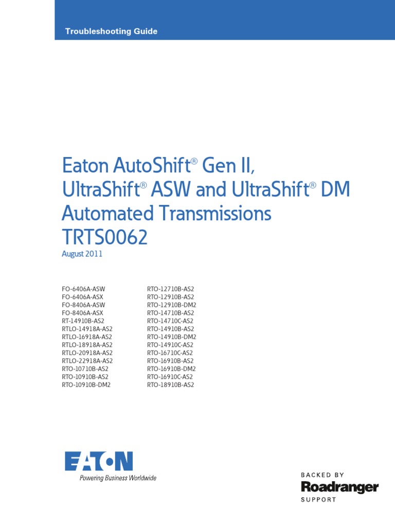 EATON RR Trts 0062 | PDF | Clutch | Transmission (Mechanics)