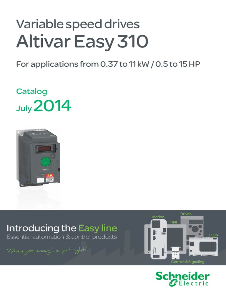 Altivar Easy 310: Variable Speed Drives | PDF | Power Supply | Electric ...