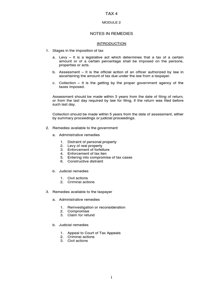 Tax - 4 - Module - 3 With Answer | PDF | Internal Revenue Service | Taxes