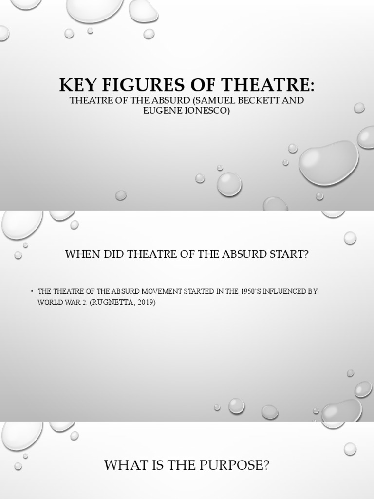 Key Figures of Theatre | PDF | Classics | General Fiction