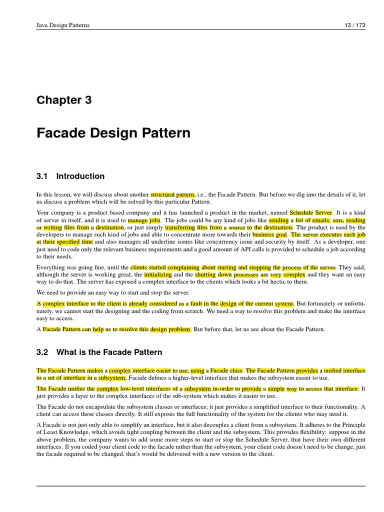 Facade Design Pattern | PDF | Class (Computer Programming) | Method ...