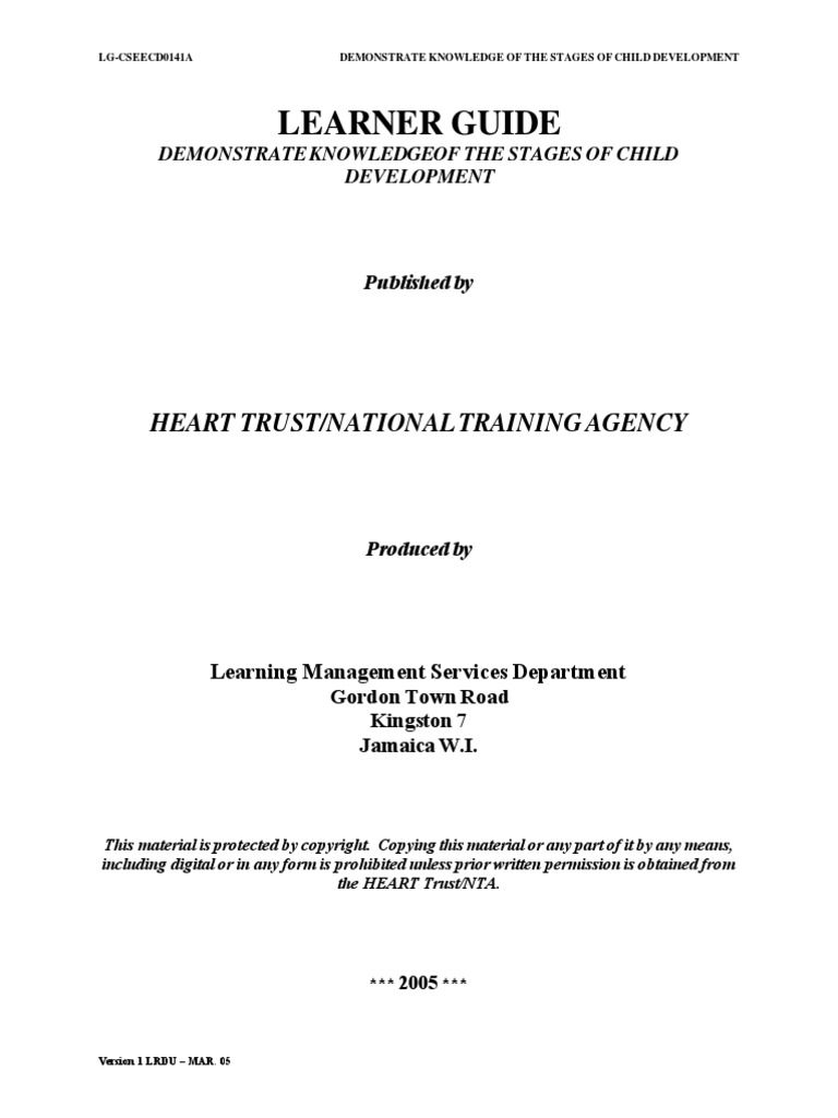 Demonstrate Knowledge of The Stages of Child Development | PDF ...