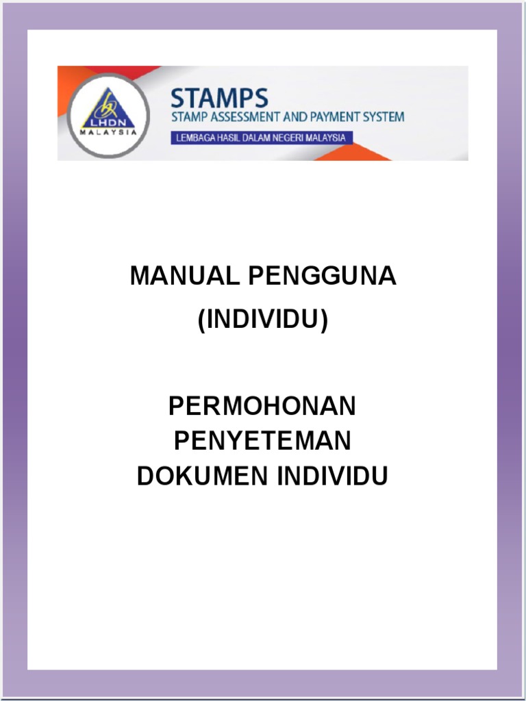 Manual Pengguna - Penyeteman Individu - 14062021 | PDF