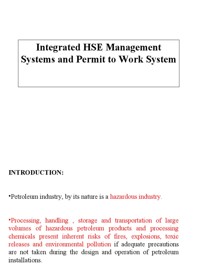 Integrated HSE MGT SYSTEMS Revised Oil-2 | PDF | Audit | Internal Audit