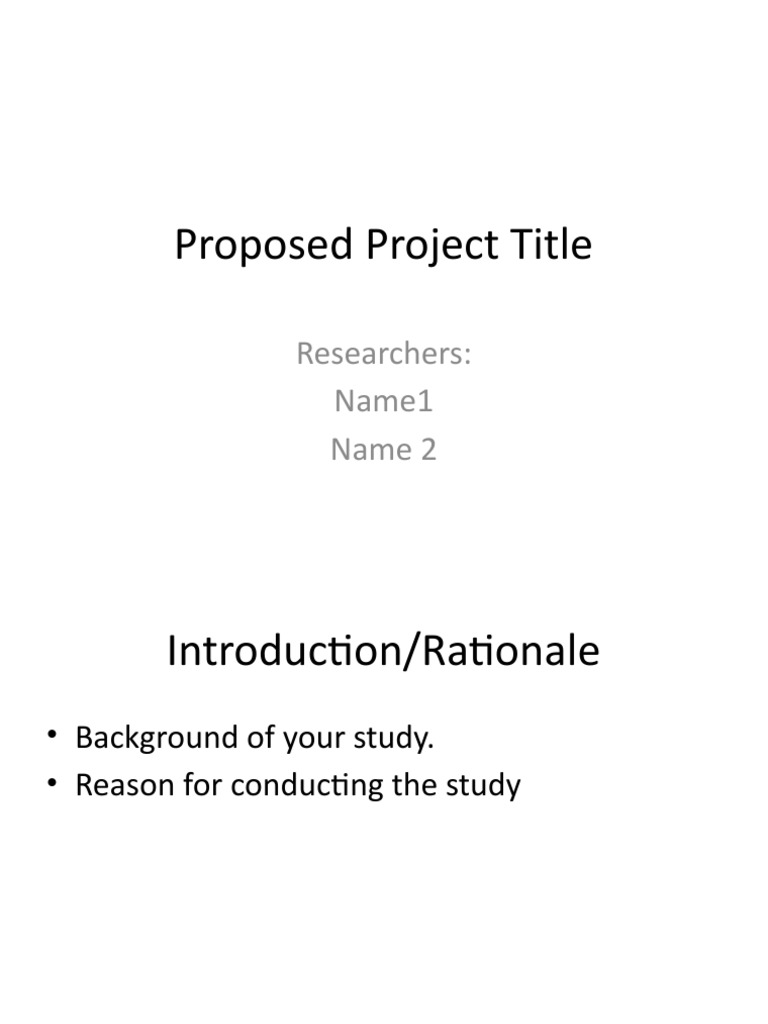 Title Defense PPT Template | PDF