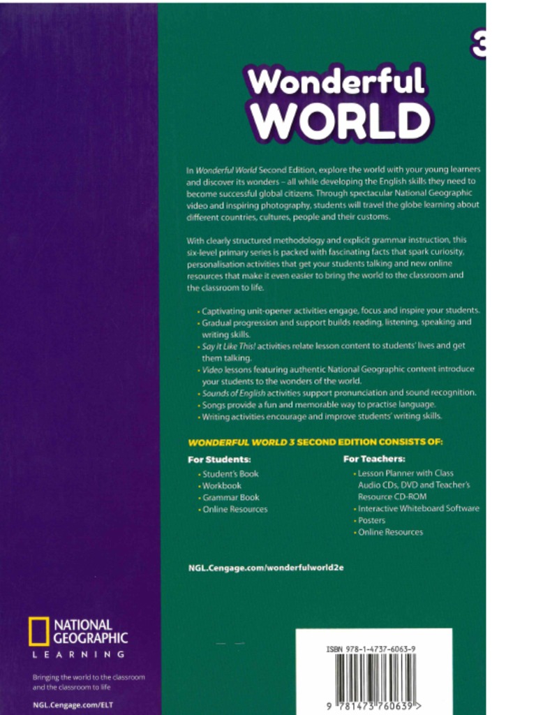 Wonderful World 3 Workbook Overview | PDF