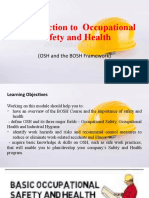 Module 1 - OSH and The BOSH Framework | PDF | Occupational Safety And ...