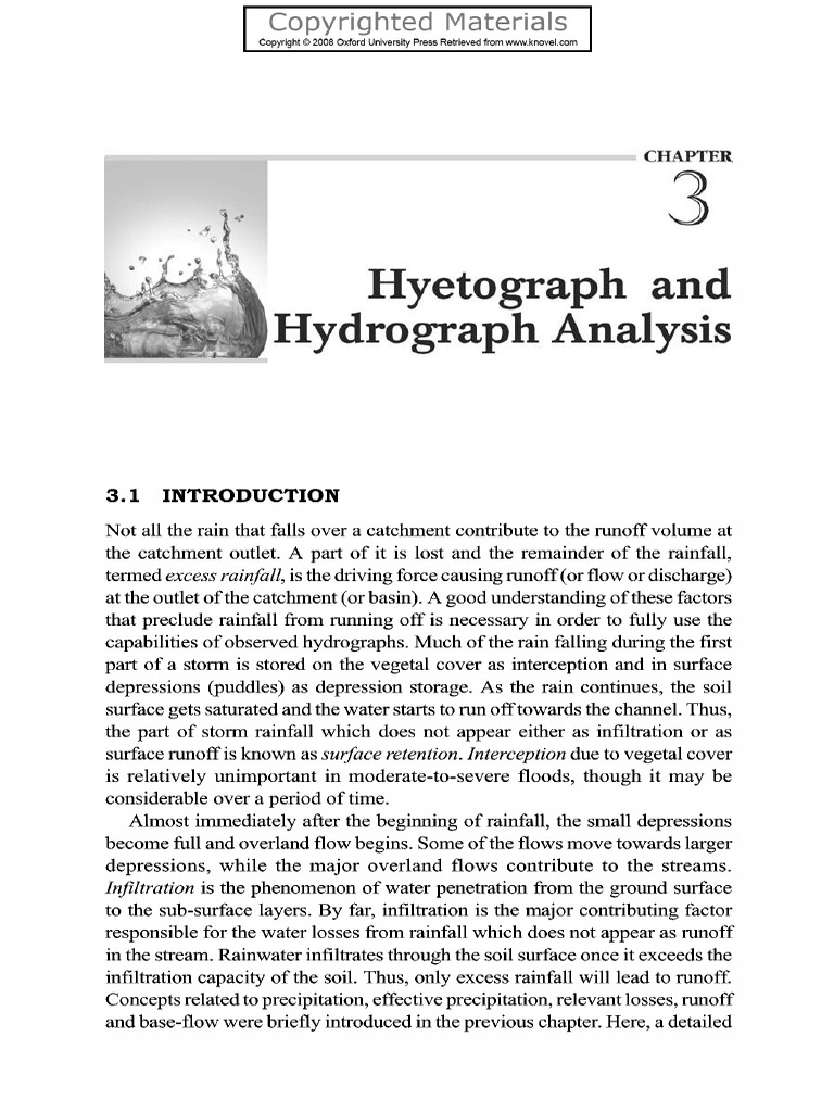 05 Hyetograph and Hydrograph Analysis 03 | PDF | Drainage Basin | Surface Runoff