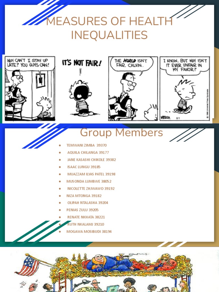 Measures of Health Inequalities | PDF | Health Equity | Poverty