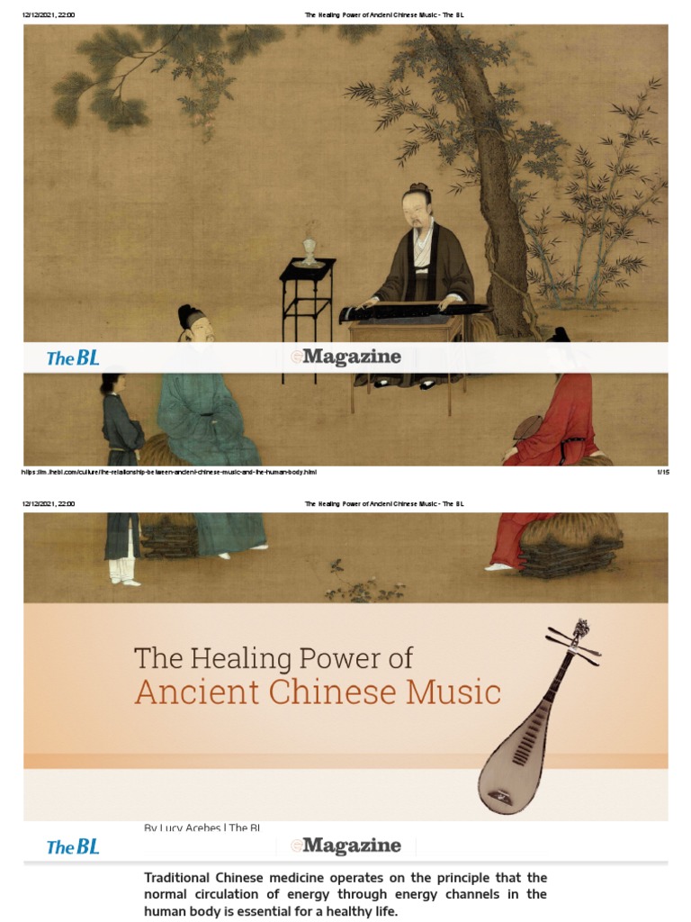 Healing Effects of Ancient Chinese Music | PDF | Traditional Chinese ...