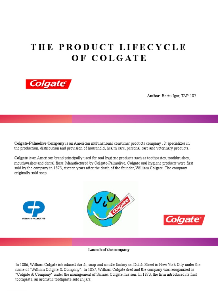 The Product Lifecycle of Colgate | PDF | Health Sciences | Mouth