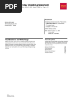 Wells Fargo Bank Statement Template | PDF | Wells Fargo | Banks