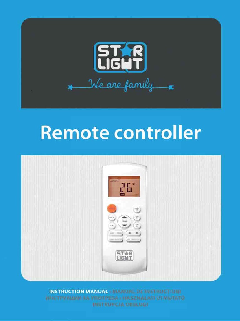 Manual Remote Controller | PDF | Remote Control | Air Conditioning