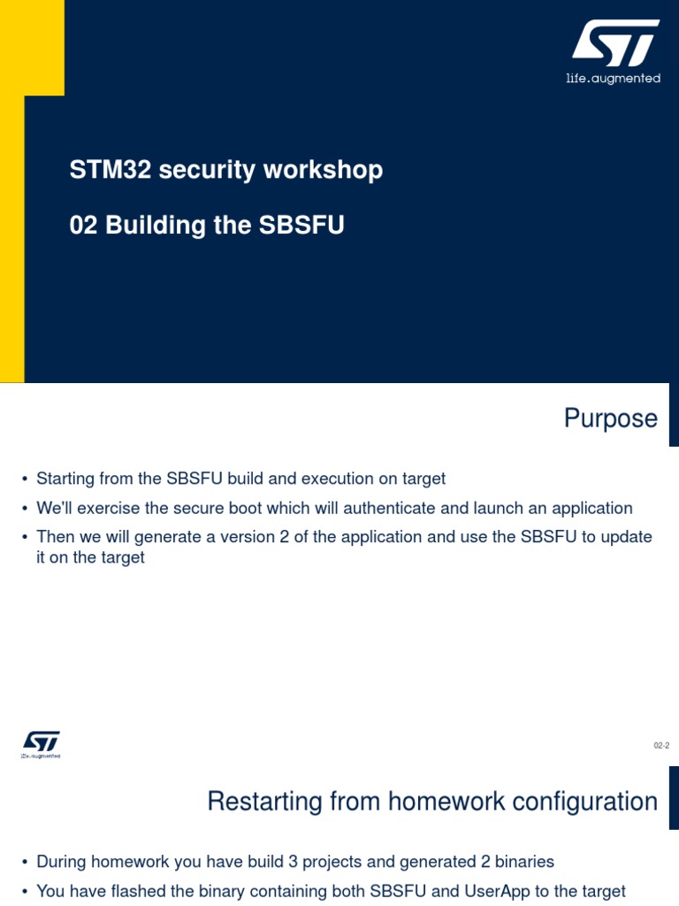 02-STM32 - Security - WS - Building The SBSFU | PDF | Booting | Information Age