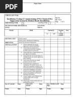 Testing & Commissioning Checklist | PDF