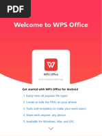 WPS Docs Quick Start Guide | PDF | Computer File | Editing