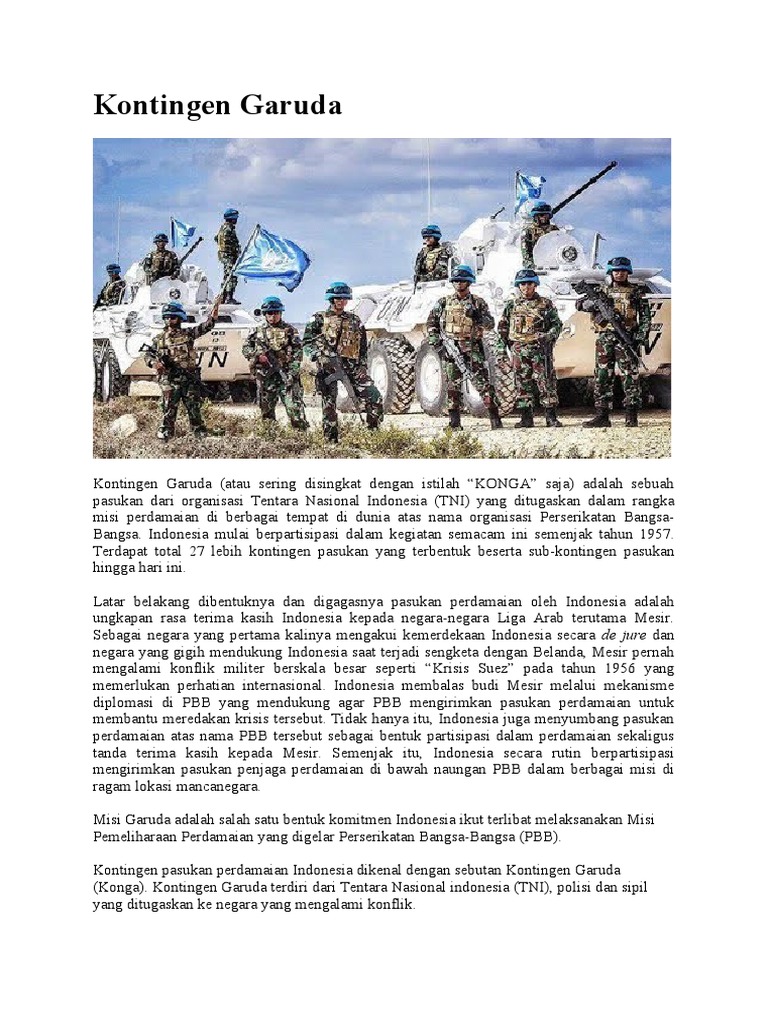 Kontingen Garuda | PDF | Seni | Fiksi Umum