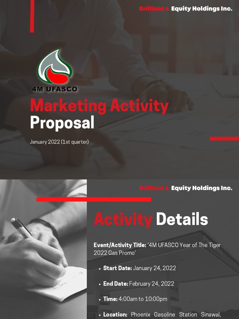 Marketing Activity Proposal (CNY 2022) | PDF | Filling Station | Promotion (Marketing)