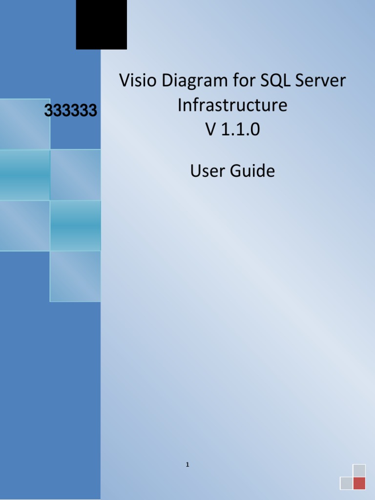 Visio Diagram For SQL Server Infrastructure V 1.1.0: User Guide | PDF ...