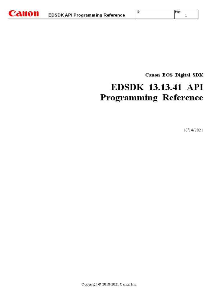 Edsdk Api en | PDF | Library (Computing) | Mac Os